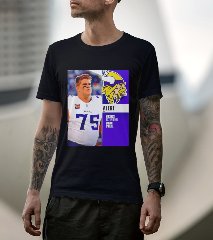 Alert Vikings Extending Brian O'Neill 75 T-Shirt