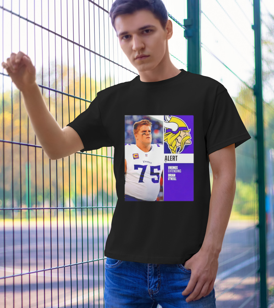 Alert Vikings Extending Brian O'Neill 75 T-Shirt