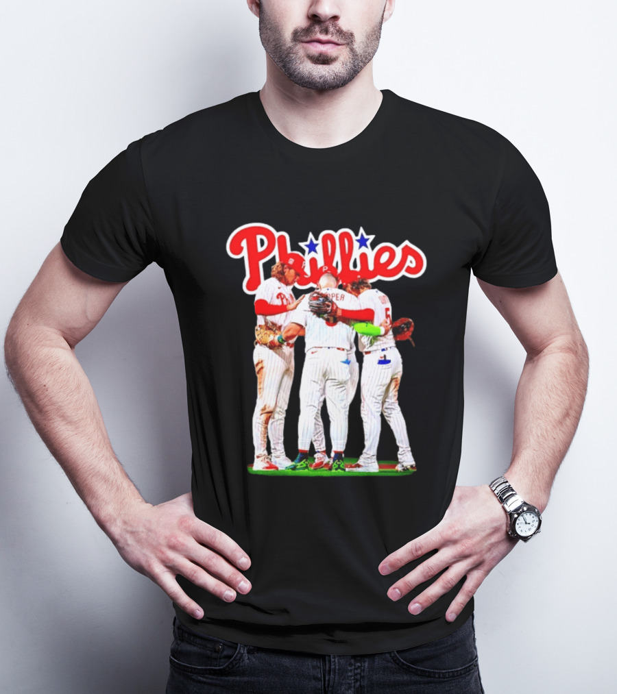 Bryce Harper Alec Bohm Edmundo Sosa Bryson Stott Philadelphia Phillies Team Unity T-Shirt