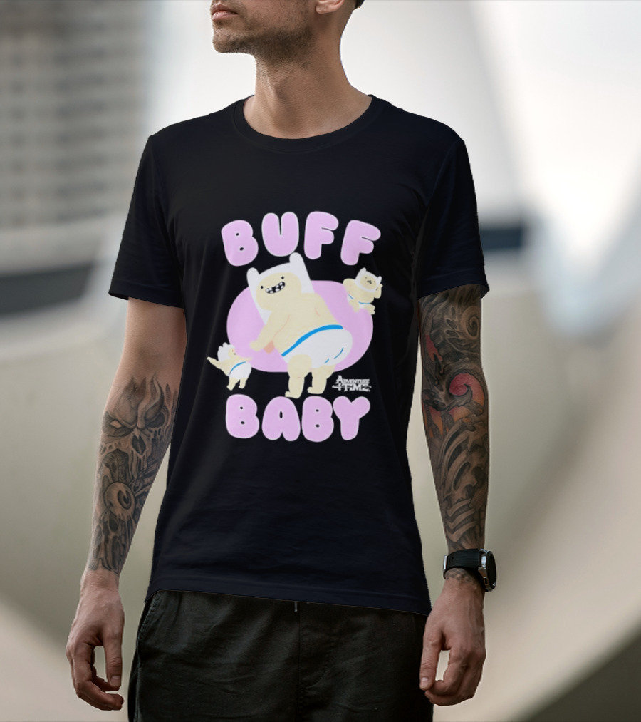 Buff Baby Adventure Time Finn The Human Dancing Babies T-Shirt