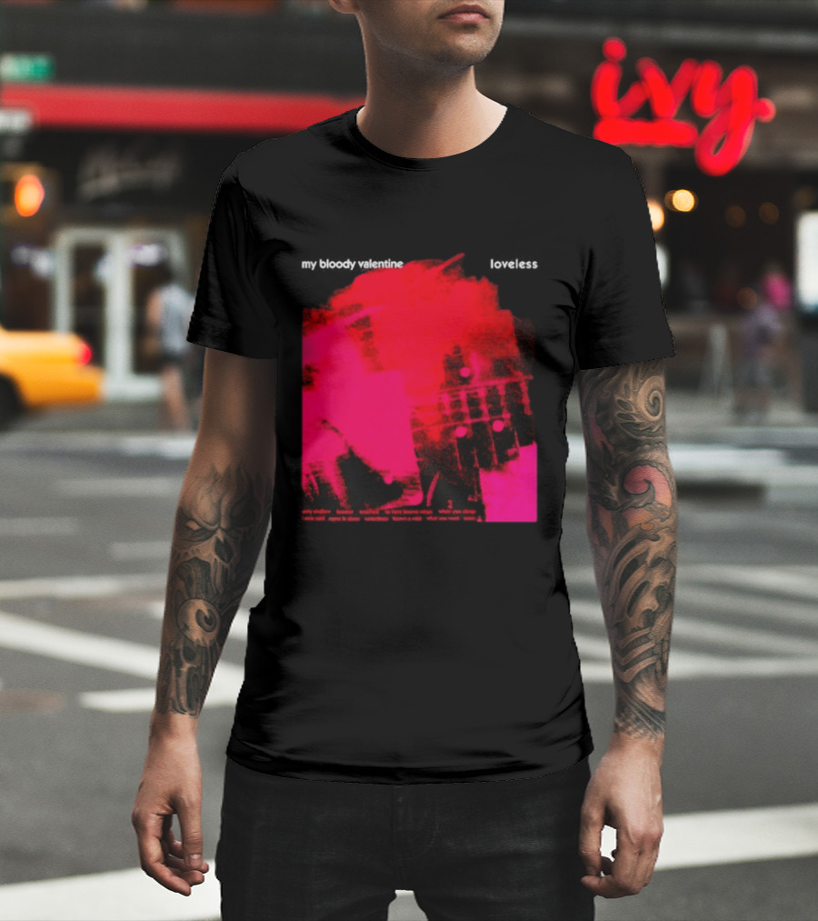 My Bloody Valentine Loveless Album Cover Classic Shoegaze Music Fan Favorite T-Shirt