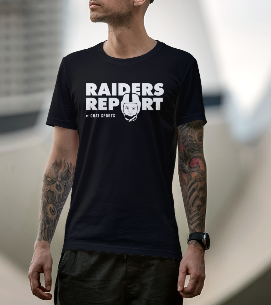 Raiders Report Chat Sports Las Vegas Raiders Football T-Shirt