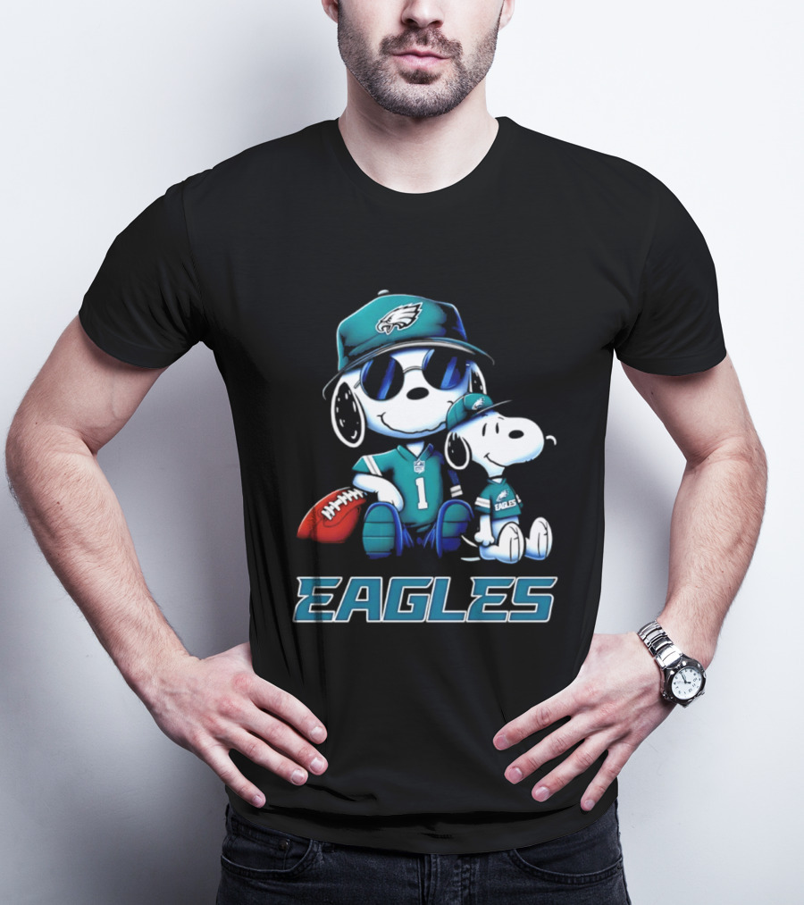 Snoopy Eagles Philadelphia Football 2026 T-Shirt