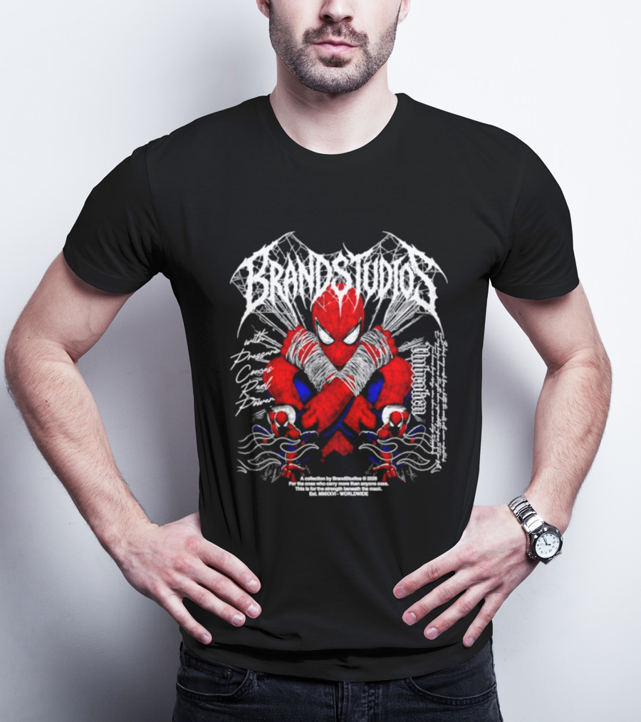 Spider Man With Pressure Comes Great Power Every Hero Has Fought A Battle T-Shirt