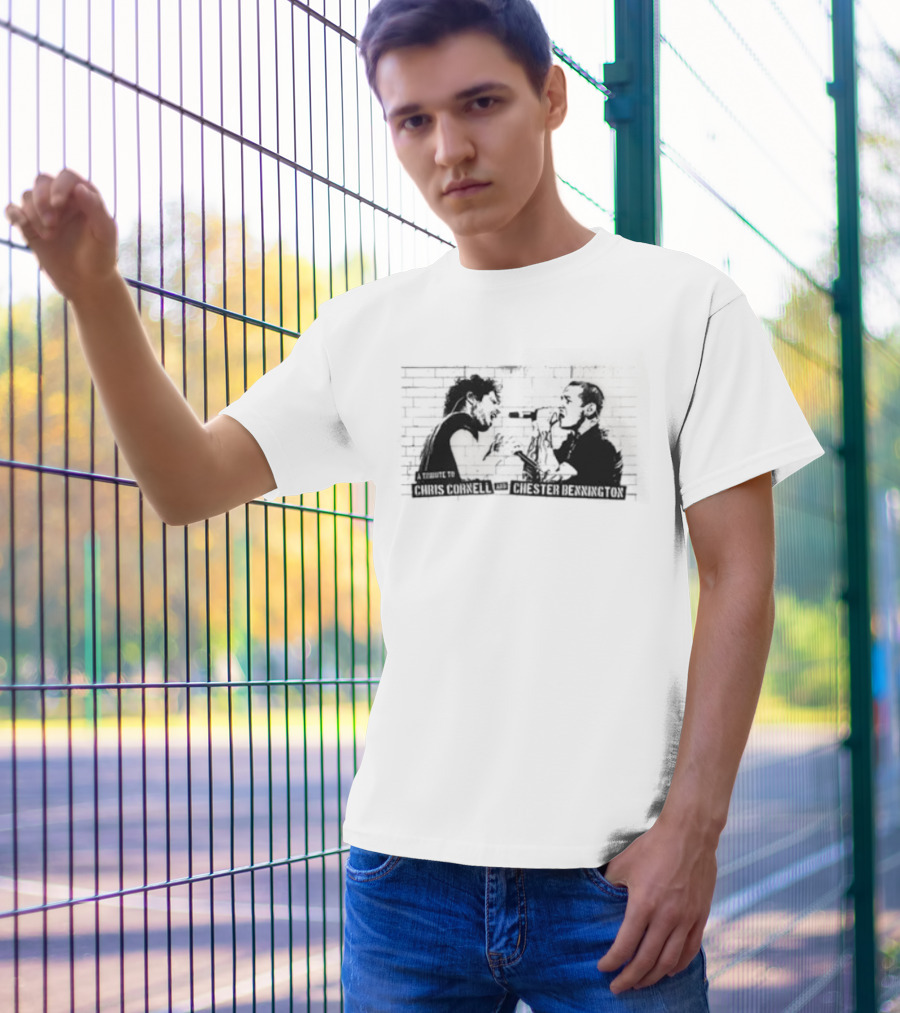 Chris Cornell Chester Bennington Tribute Darkness T-Shirt