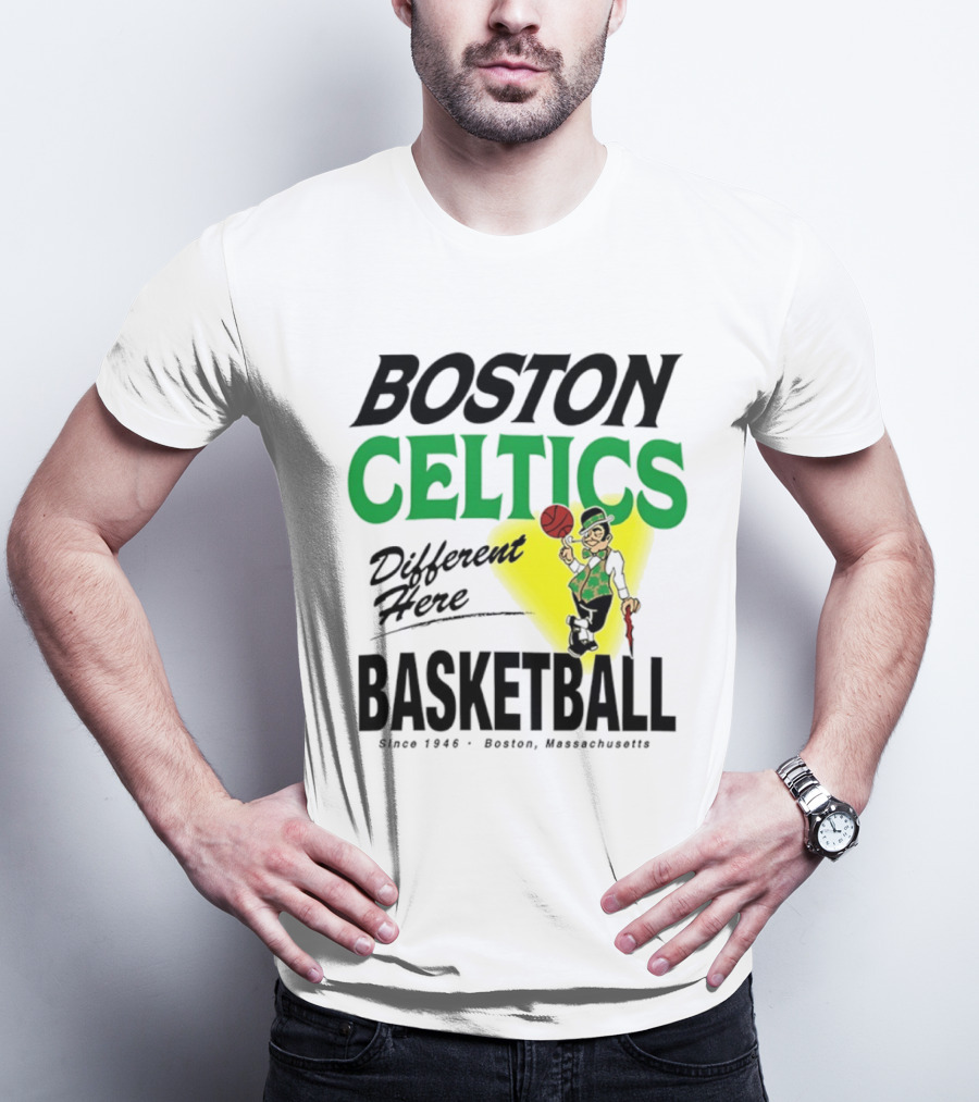Boston Celtics Basketball Different Here Since 1946 Boston Massachusetts T-Shirt