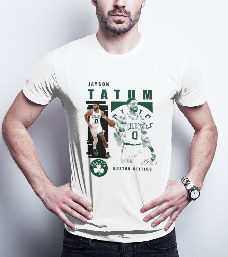 Boston Celtics Jayson Tatum Highlights Celtics Player 0 Signature T-Shirt
