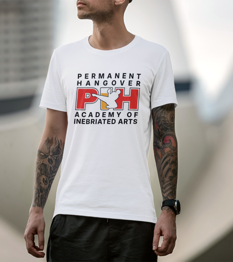 Permanent Hangover PIH Academy Of Inebriated Arts T-Shirt