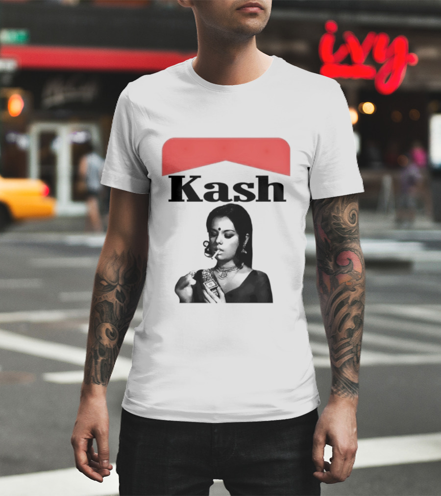 Mumtaz Kash Marlboro Iconic Red Collar T-Shirt
