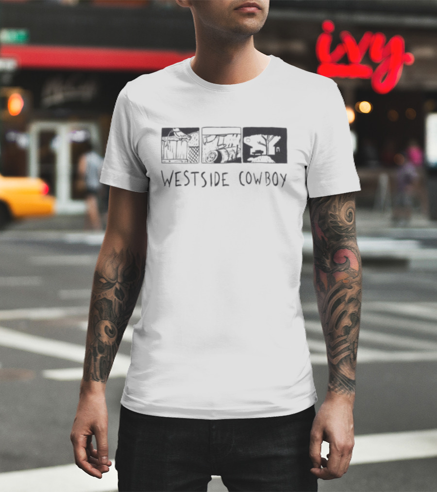 Westside Cowboy Store Graphic Blocks White T-Shirt