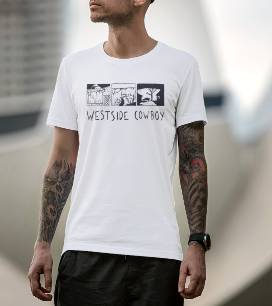 Westside Cowboy Store Graphic Blocks White T-Shirt