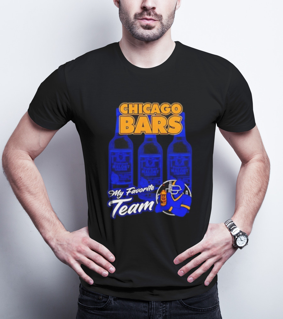 Chicago Bars My Favorite Team Jeppson's Malort Liqueur T-Shirt