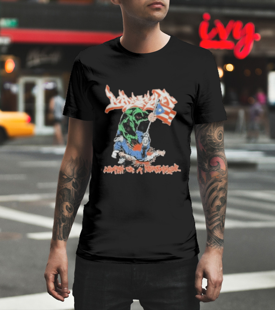 Death Of A Netbanger Puerto Rican Flag Street T-Shirt