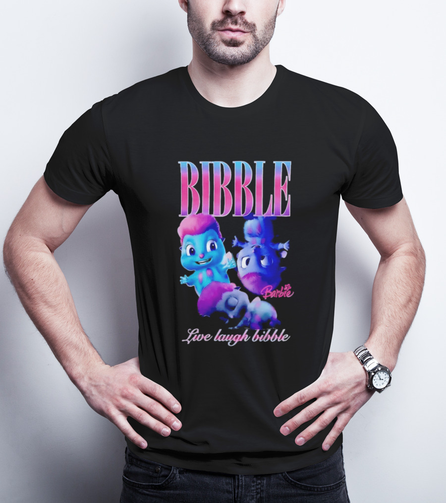 Bibble Live Laugh Barbie Cartoon Characters T-Shirt