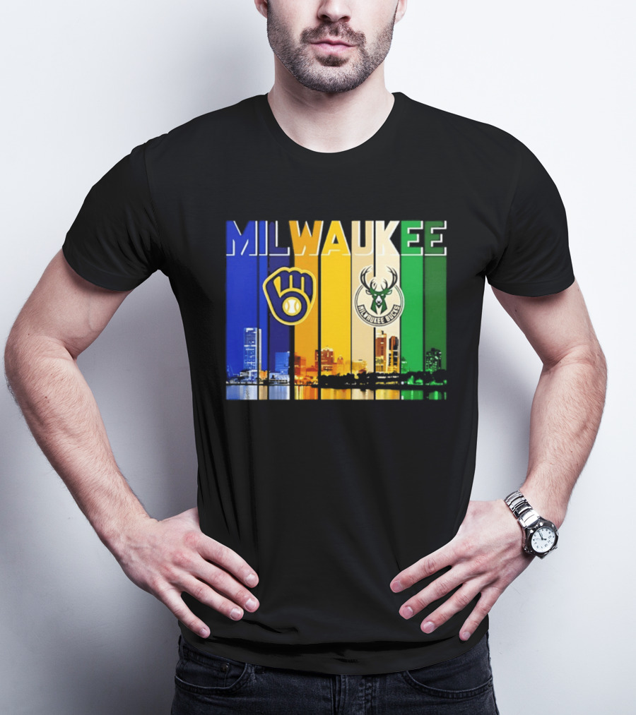 Milwaukee Brewers Bucks Skyline 2026 T-Shirt