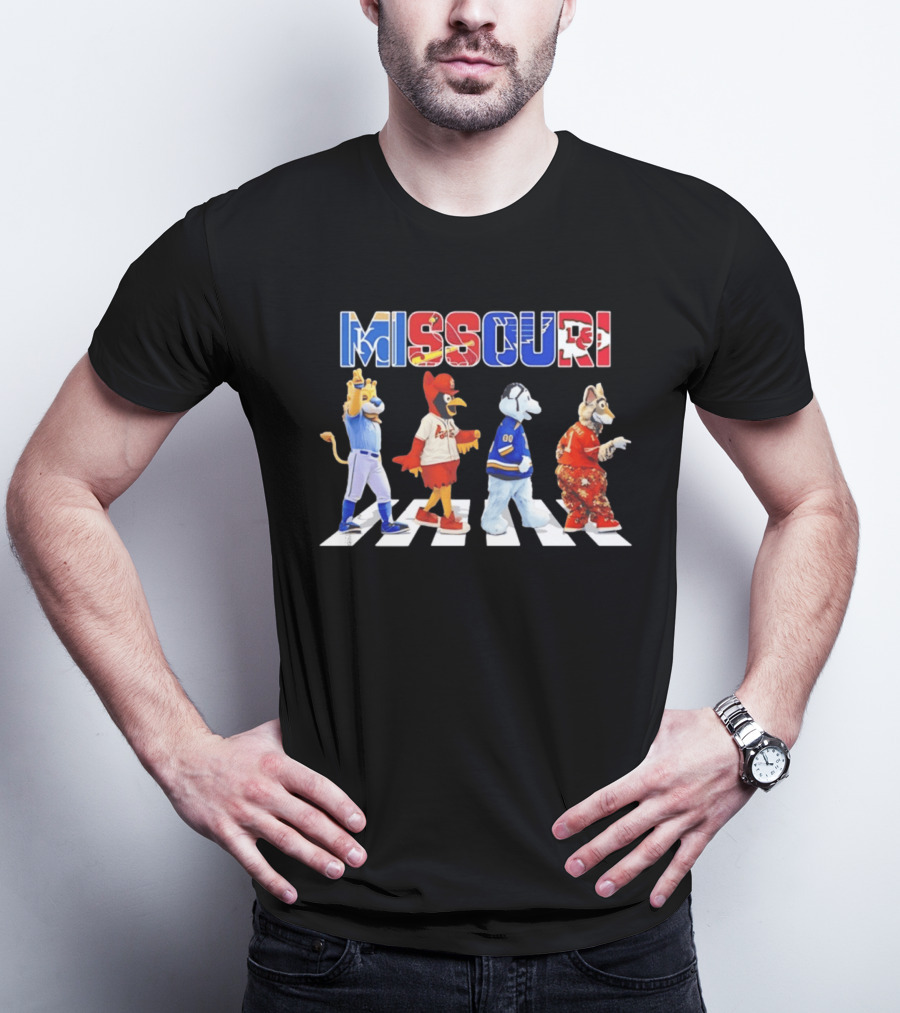 Missouri Sports Mascots Abbey Road Walk 2026 T-Shirt