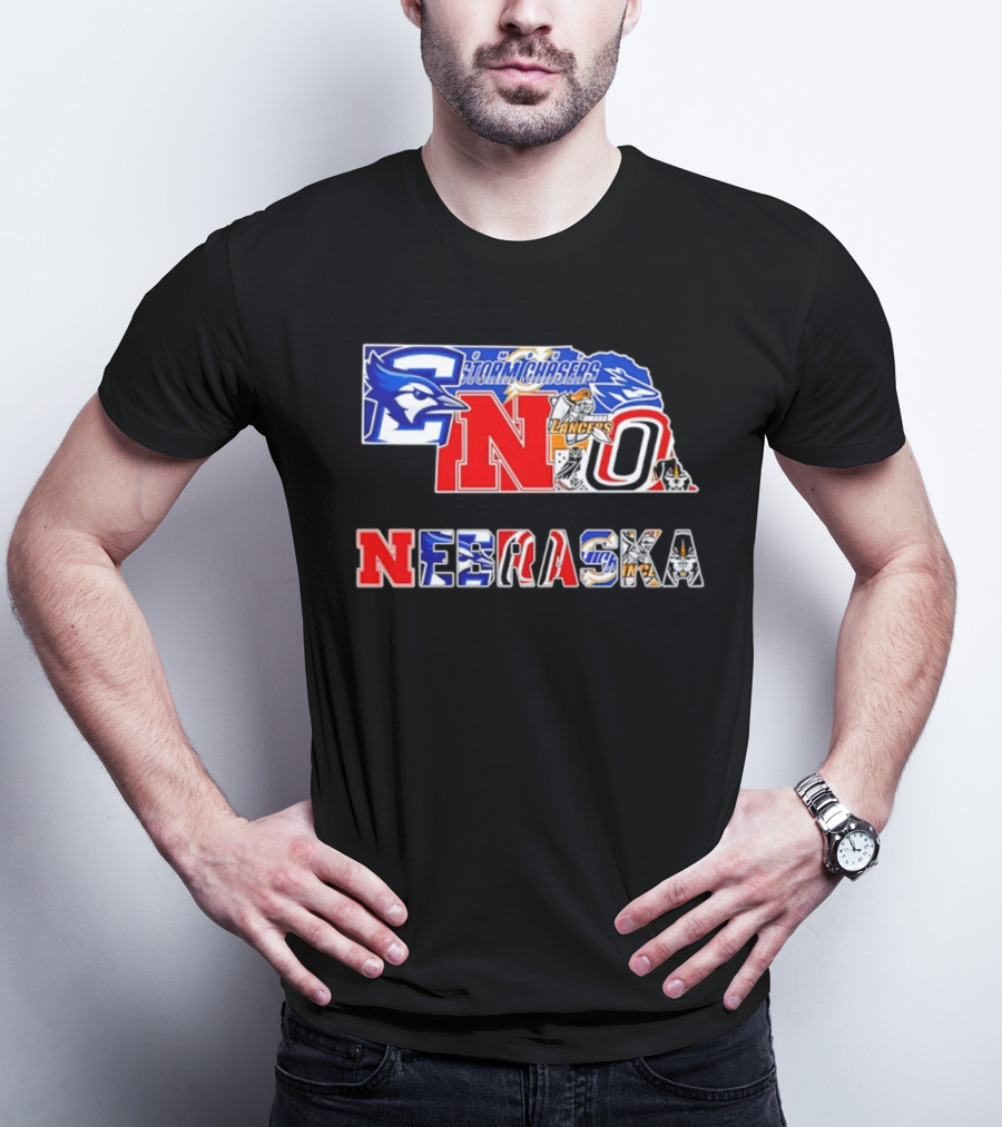 Nebraska Creighton Jays Stormchasers Lancers Huskers Sports Teams 2026 T-Shirt