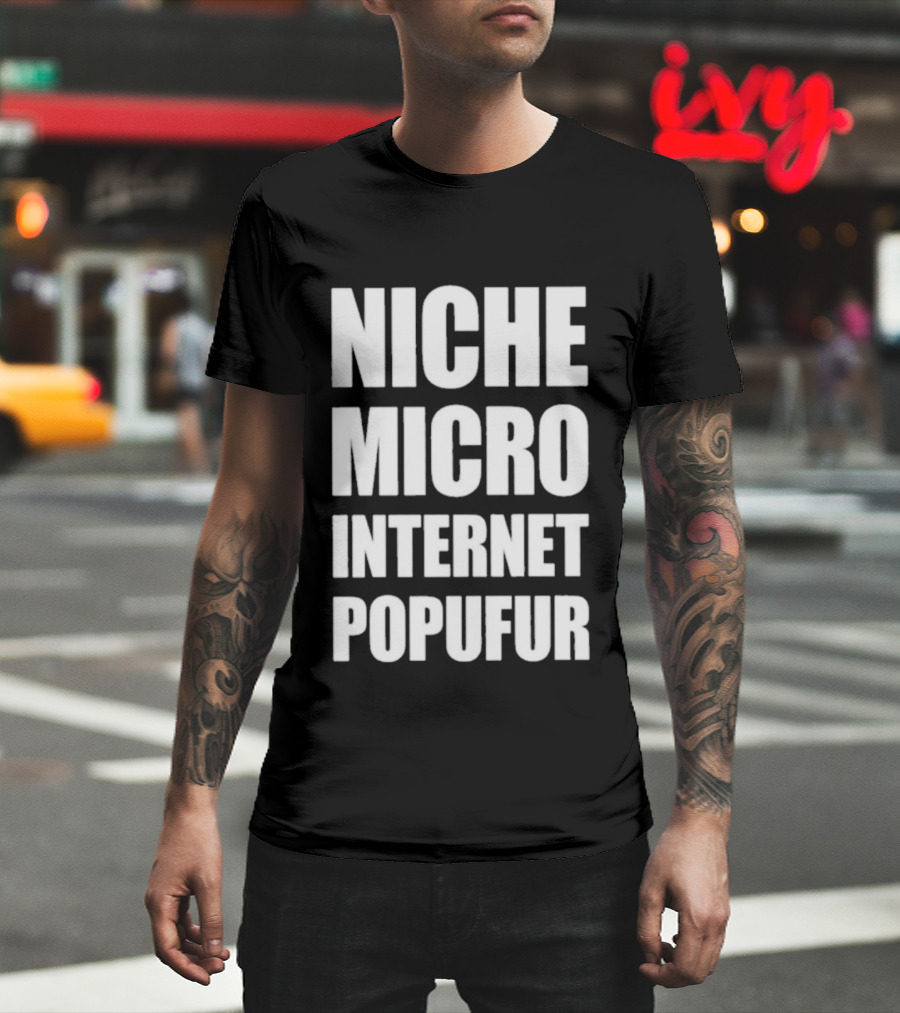 Niche Micro Internet Popufur Trendy Expression T-Shirt