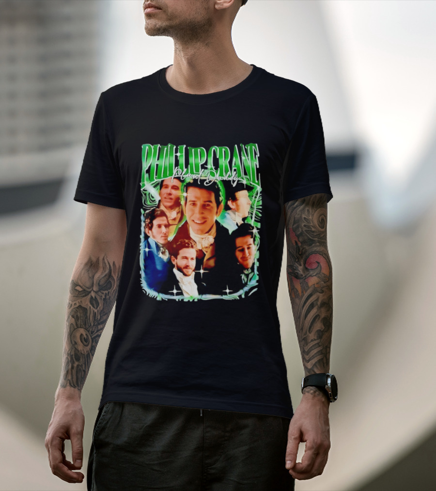 Phillip Crane Plant Daddy Regency Style Portrait Collage T-Shirt