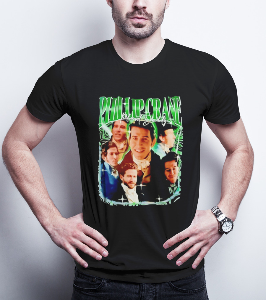 Phillip Crane Plant Daddy Regency Style Portrait Collage T-Shirt