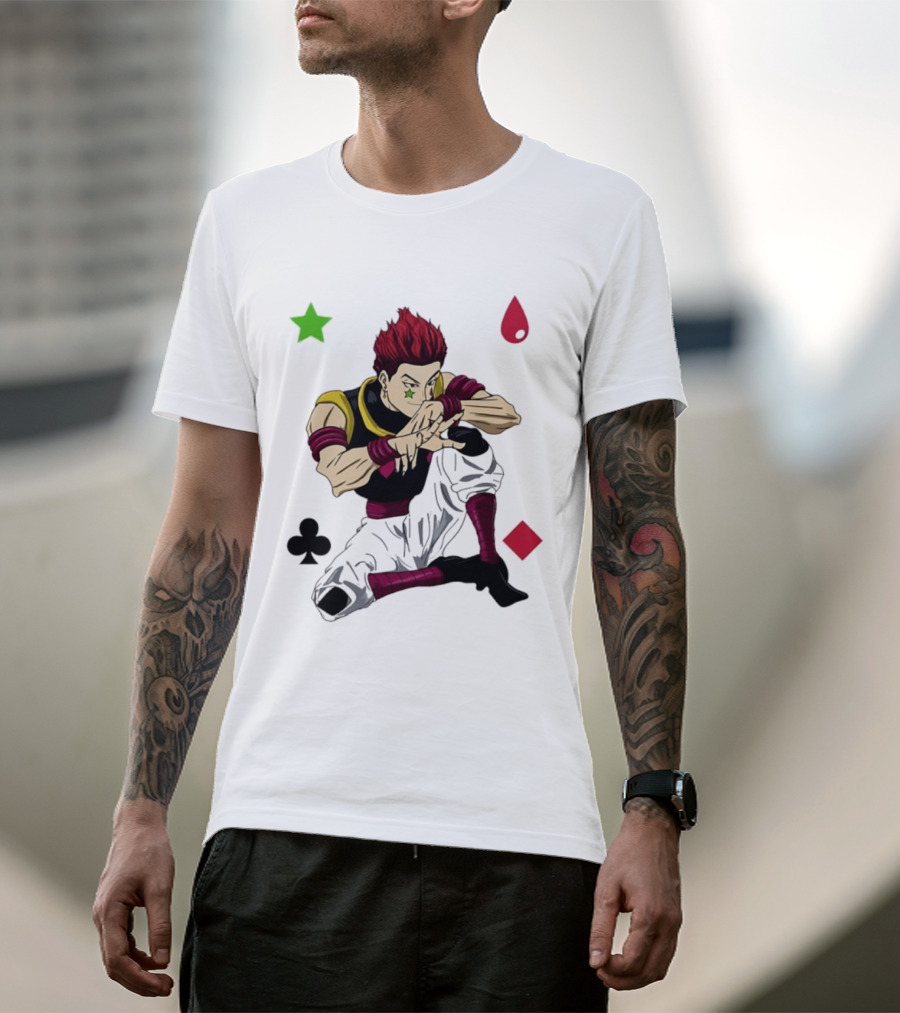 Hisoka Morow Playing Card Suit Symbols Hunter X Hunter T-Shirt