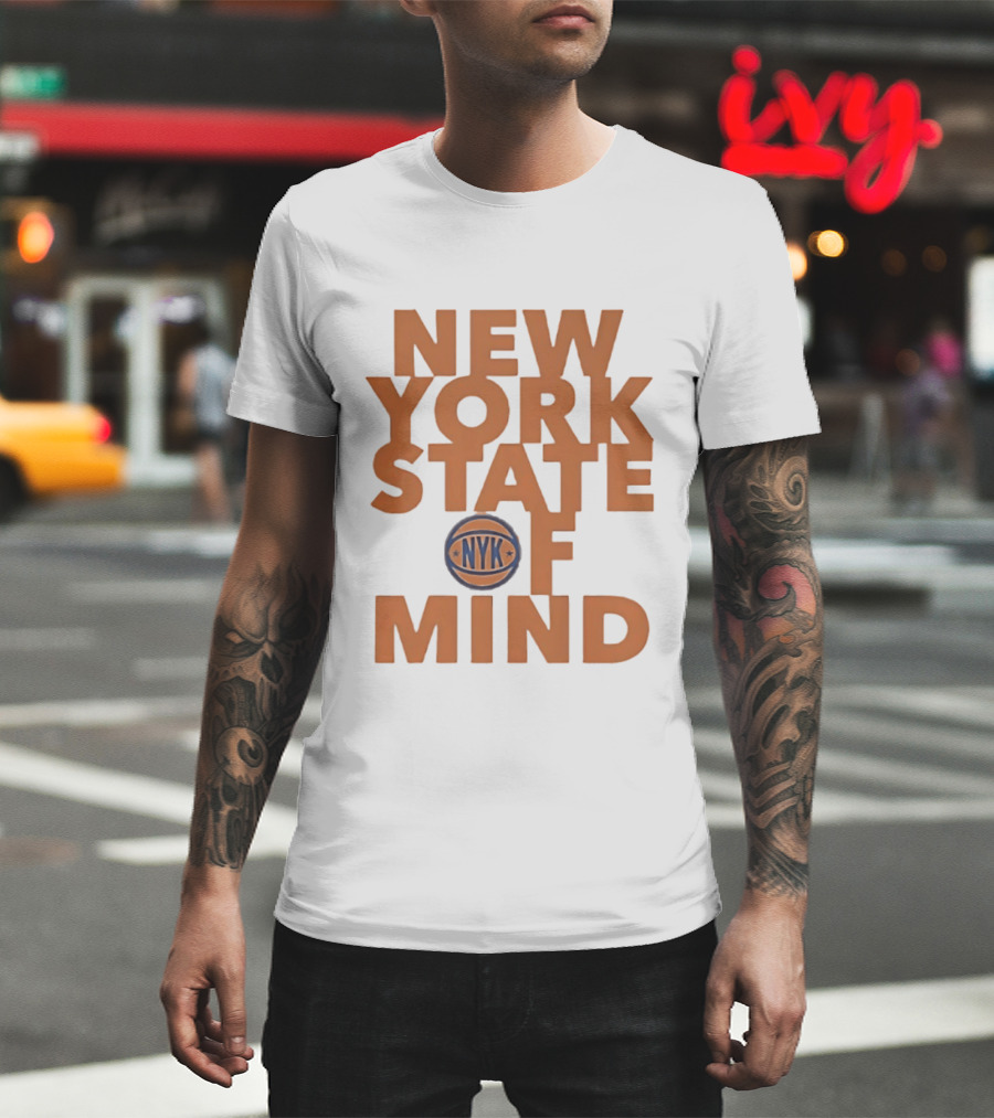 New York State Of Mind NYC Basketball T-Shirt