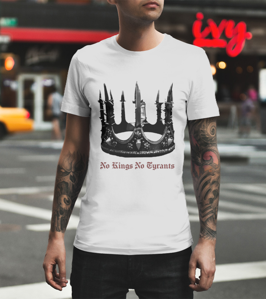 No Kings No Tyrants Crown Spiked T-Shirt