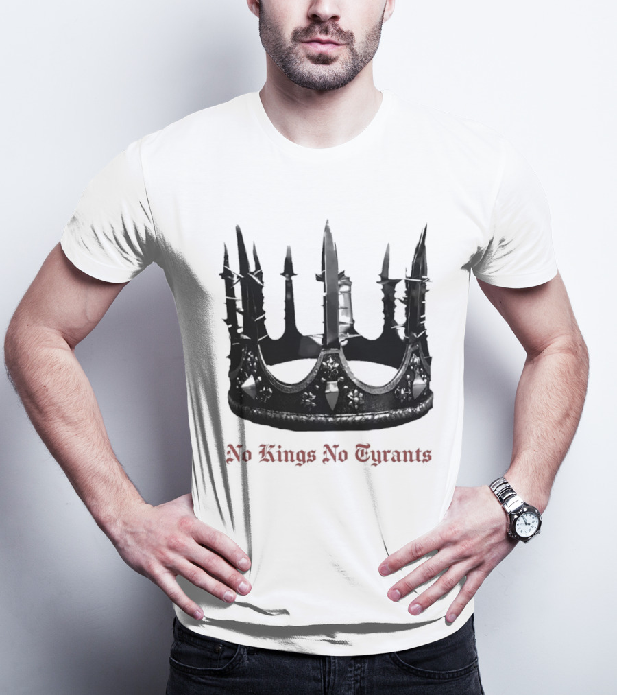 No Kings No Tyrants Crown Spiked T-Shirt