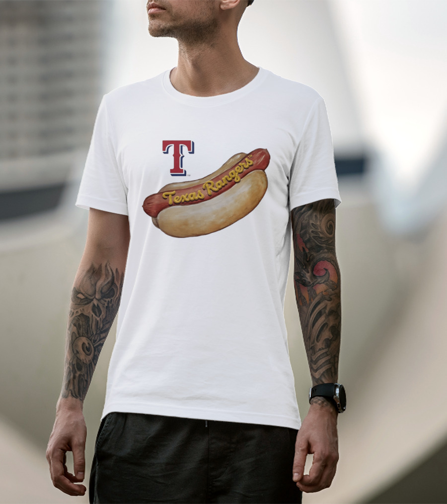 Texas Rangers Hot Dog MLB 2026 Season Team T T-Shirt