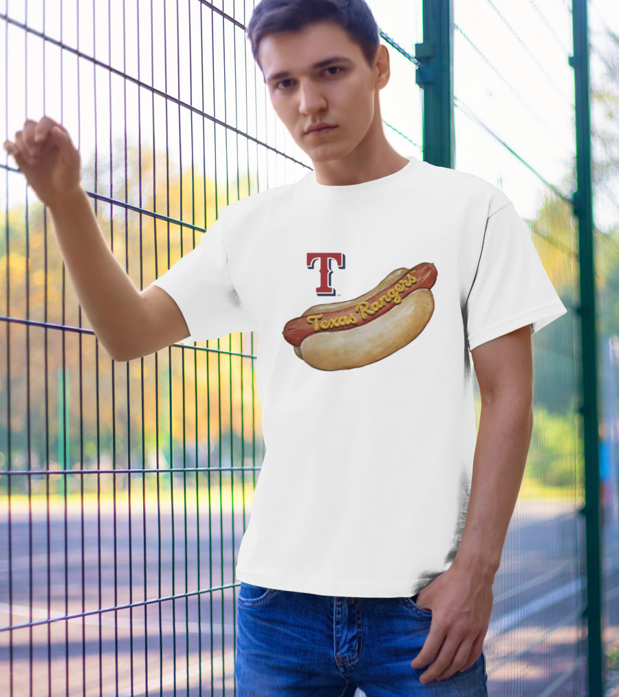 Texas Rangers Hot Dog MLB 2026 Season Team T T-Shirt
