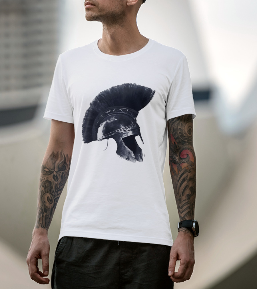 Travis Scott Odyssey Greek Soldier Helmet T-Shirt