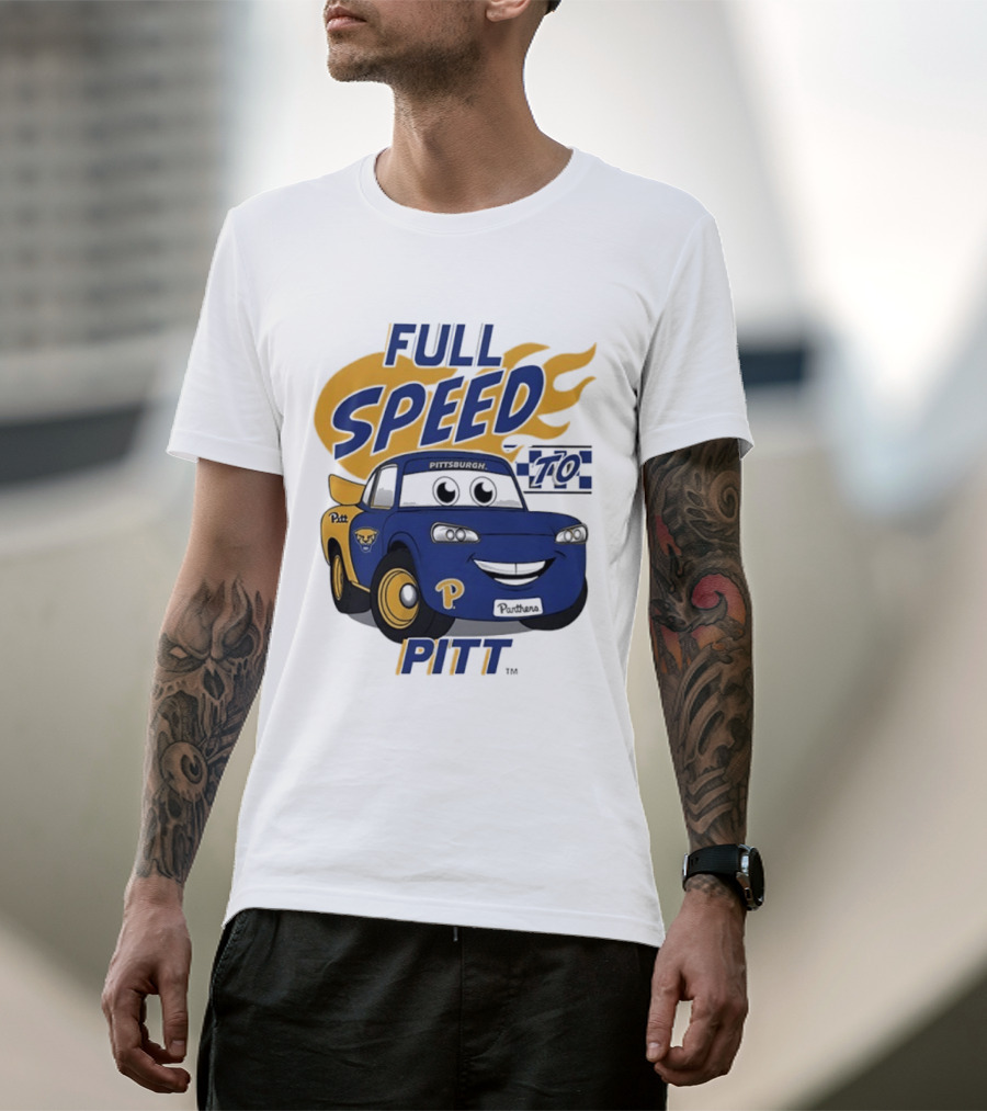 Pitt Panthers Full Speed To Pitt Racing Theme Vive La Fete T-Shirt