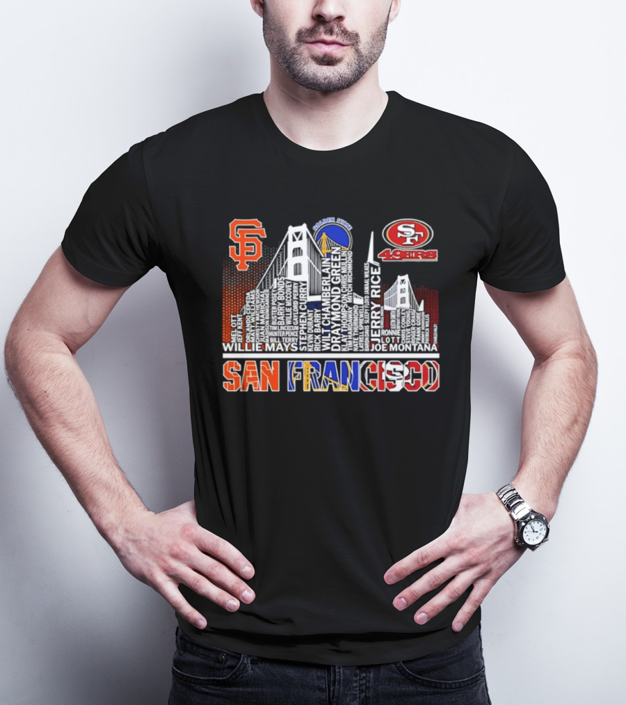 San Francisco Giants Warriors 49ers Skyline T-Shirt