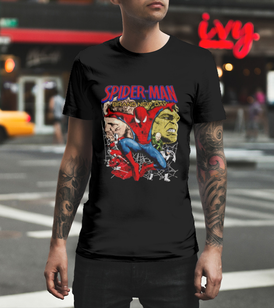 Spider Man Brand New Day Marvel Comics Superhero Characters T-Shirt