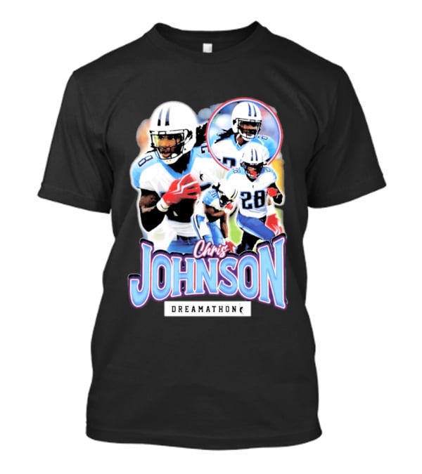 Chris Johnson NFL Dreamathon Tennessee Titans Football 28 T-Shirt