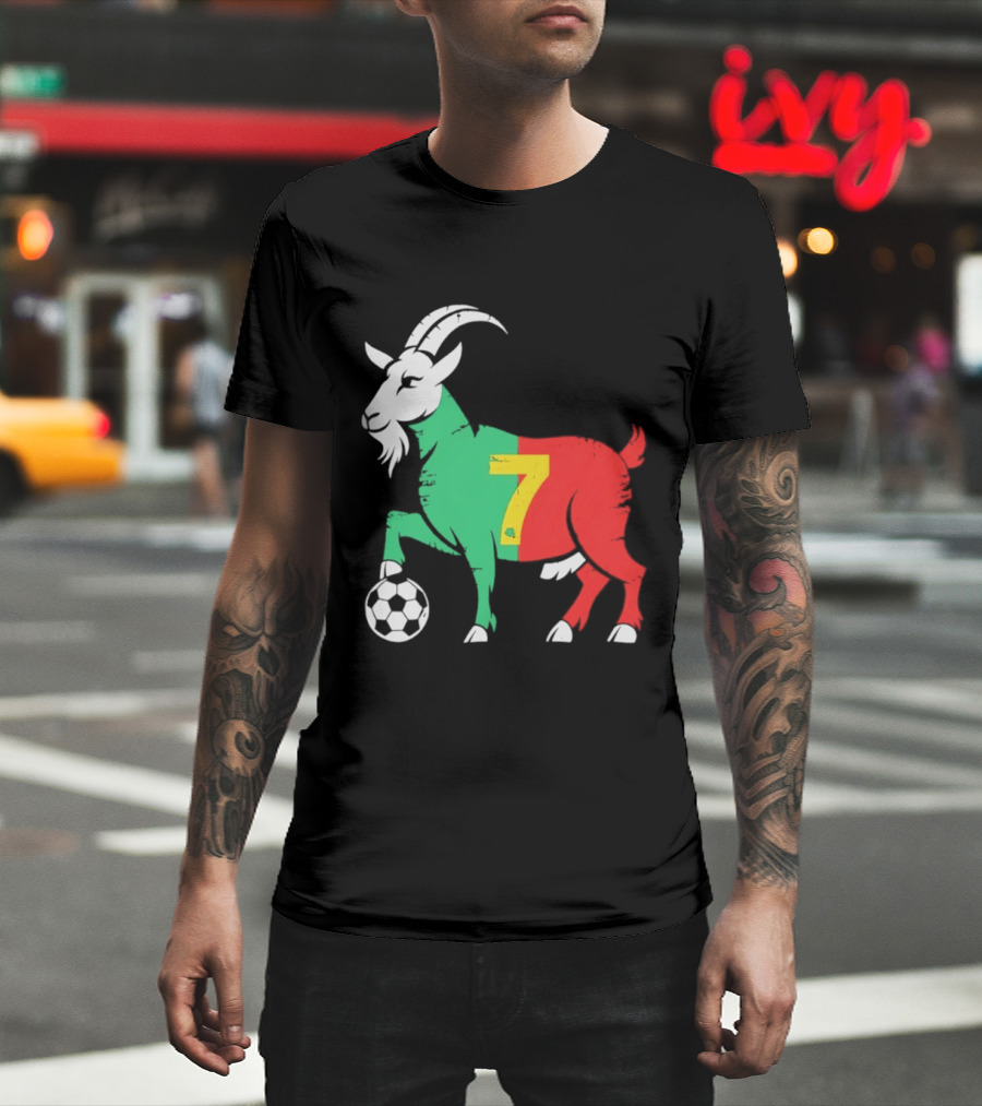 Cristiano Ronaldo GOAT 7 Portugal Soccer T-Shirt