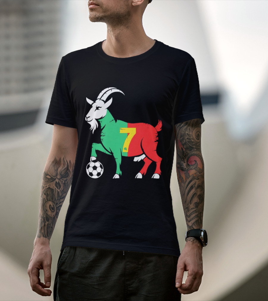 Cristiano Ronaldo GOAT 7 Portugal Soccer T-Shirt