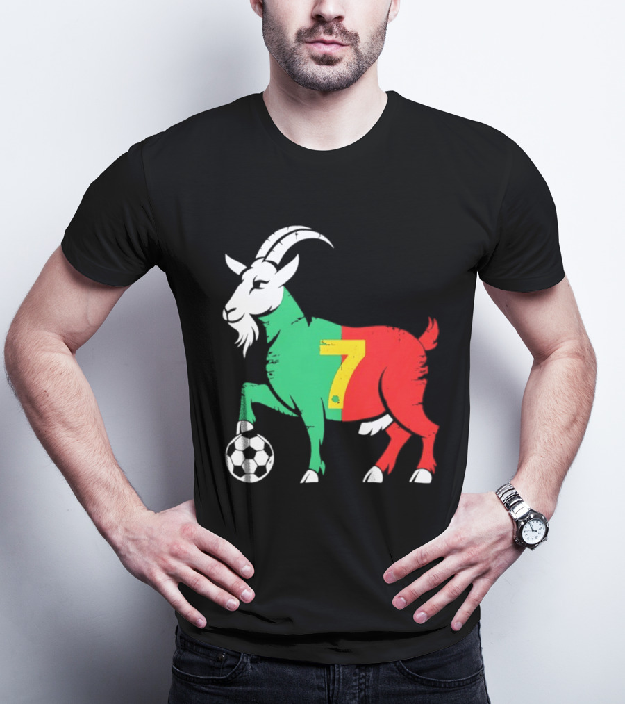 Cristiano Ronaldo GOAT 7 Portugal Soccer T-Shirt