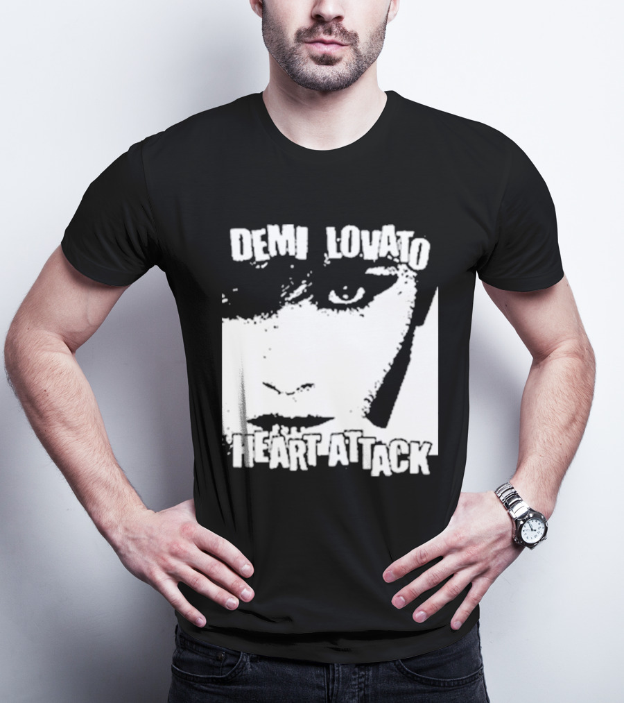 Demi Lovato Heart Attack Anniversary Face T-Shirt