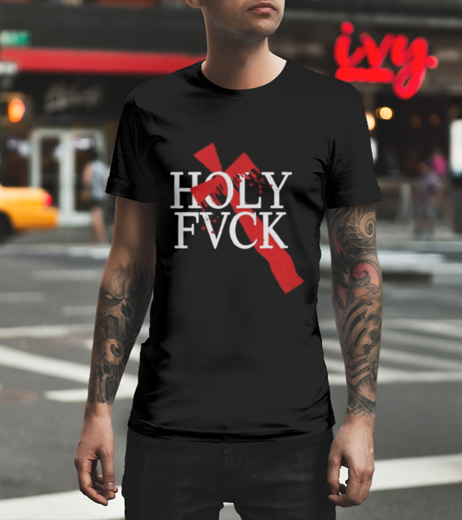 Demi Lovato Holy Fvck Bleeding Cross T-Shirt
