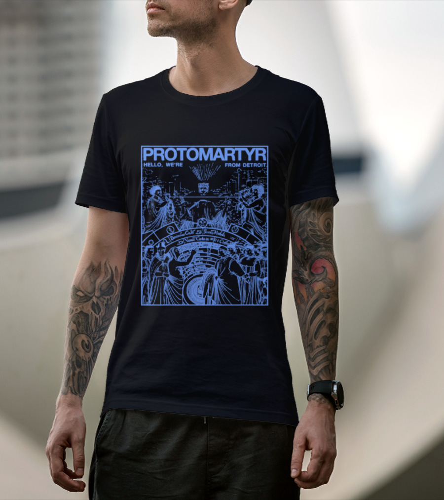 Protomartyr Nuns Scene Hello We're From Detroit T-Shirt