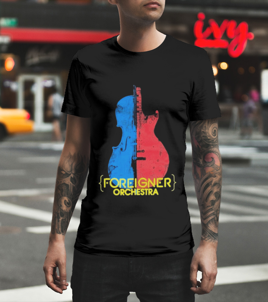 Foreigner Orchestra Violin Guitar Fusion T-Shirt