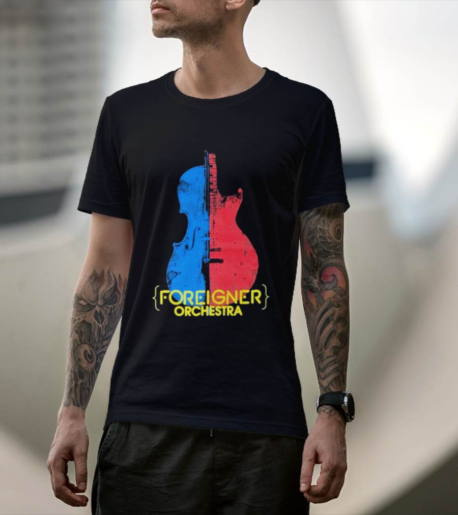 Foreigner Orchestra Violin Guitar Fusion T-Shirt