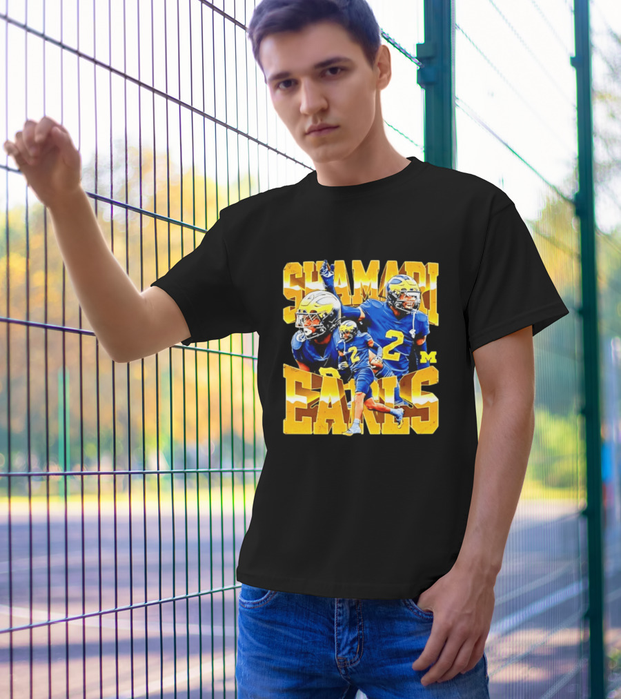 Shamari Earls 2 Michigan Wolverines NCAA Football Player Sports Fan Gear T-Shirt