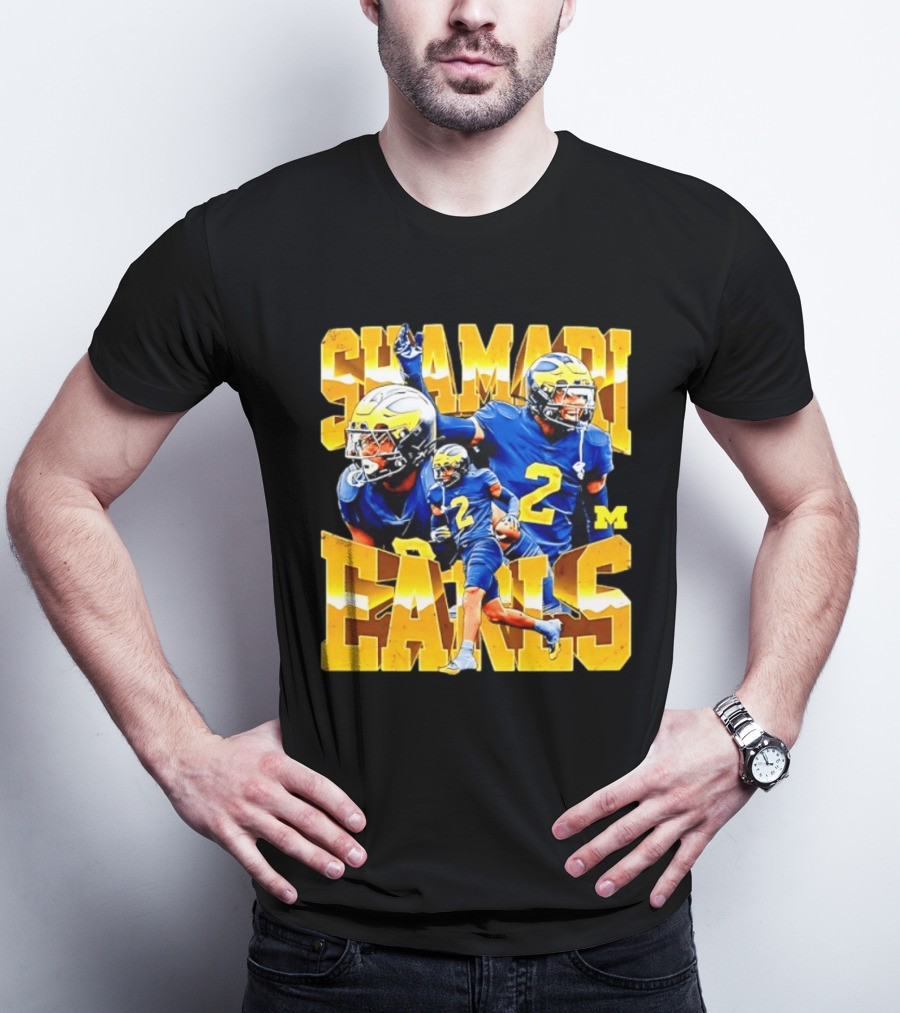 Shamari Earls 2 Michigan Wolverines NCAA Football Player Sports Fan Gear T-Shirt