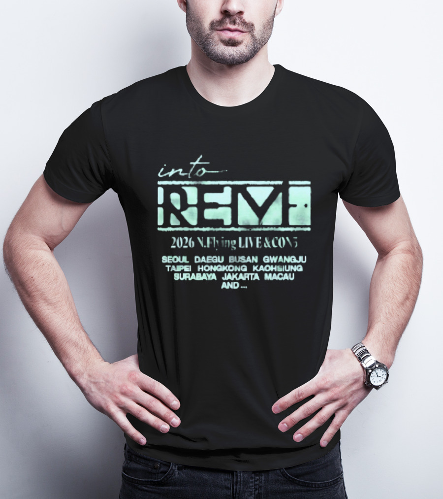 Into Revf 2026 N.Flying Live And Con5 Seoul Taipei Singapore Jakarta Macau T-Shirt