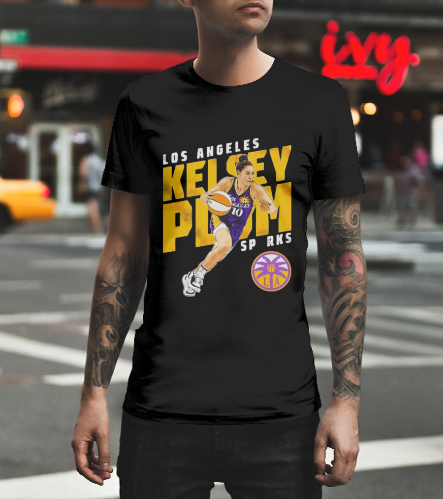Los Angeles Kelsey Plum Sparks SP RKS 10 Basketball Player T-Shirt