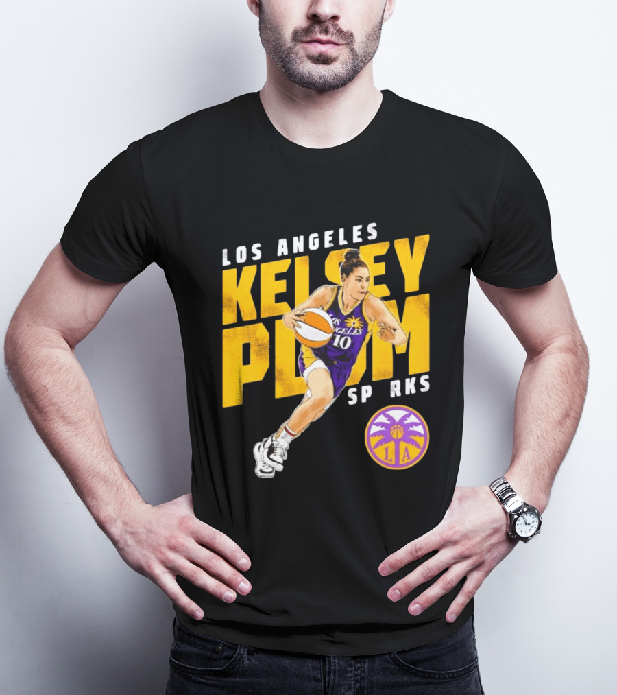 Los Angeles Kelsey Plum Sparks SP RKS 10 Basketball Player T-Shirt