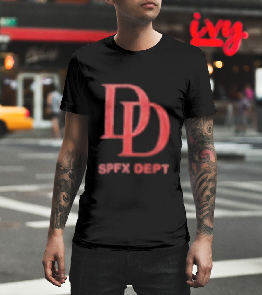 Marvel Television Daredevil Born Again Season 3 Upper East DD T-Shirt