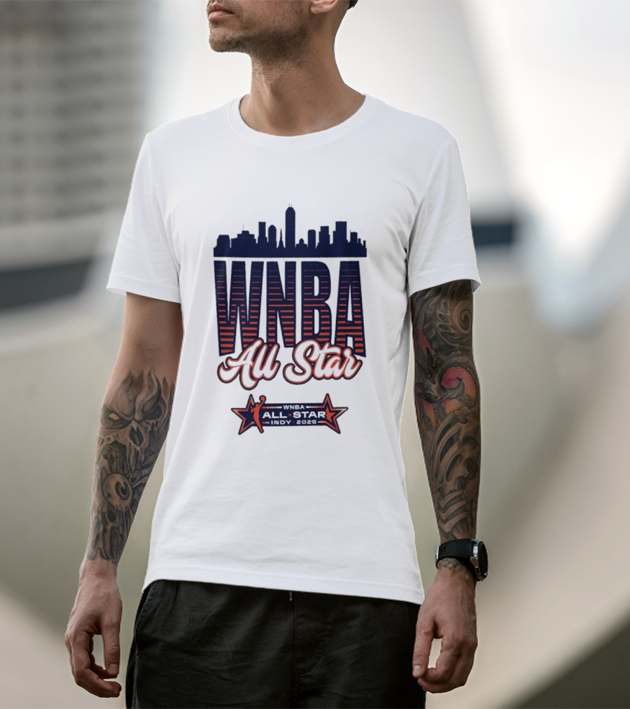 WNBA All Star 2025 Indy Skyline T-Shirt